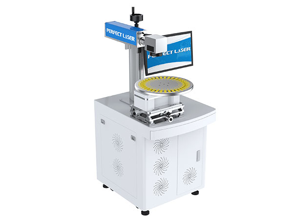 Animal Ear Tags Fiber Laser Marking Machine On Plastic Parts PEDB-420